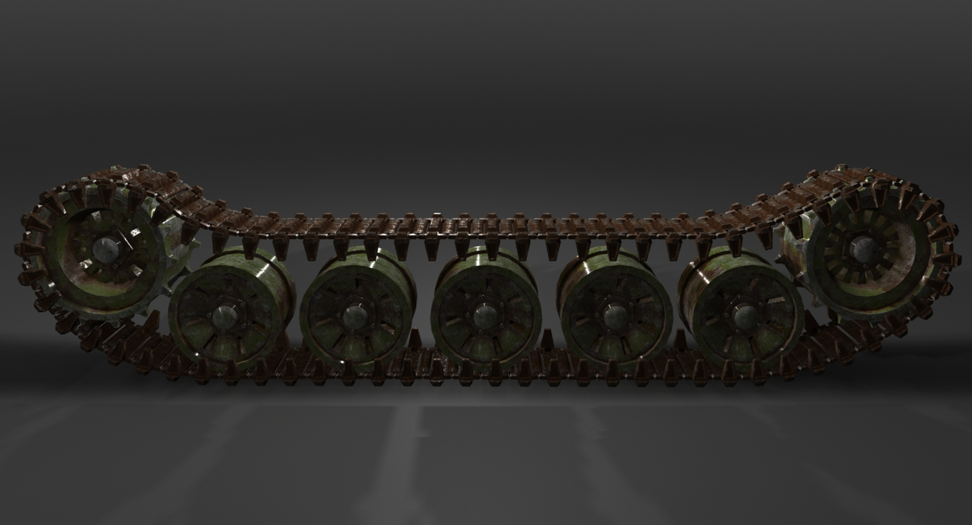 Tank Tracks Animation Wheel Model - TurboSquid 1213081