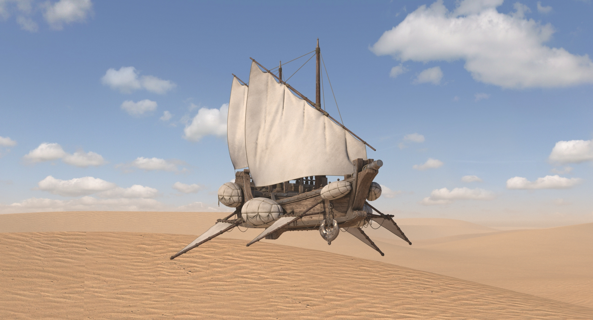 3D Flying Ship Model - TurboSquid 1386692