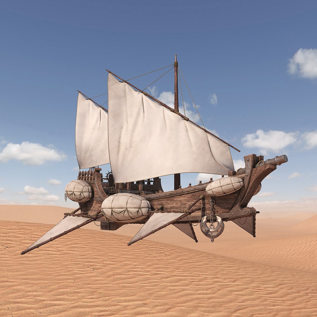 3D Flying Ship Model - TurboSquid 1386692