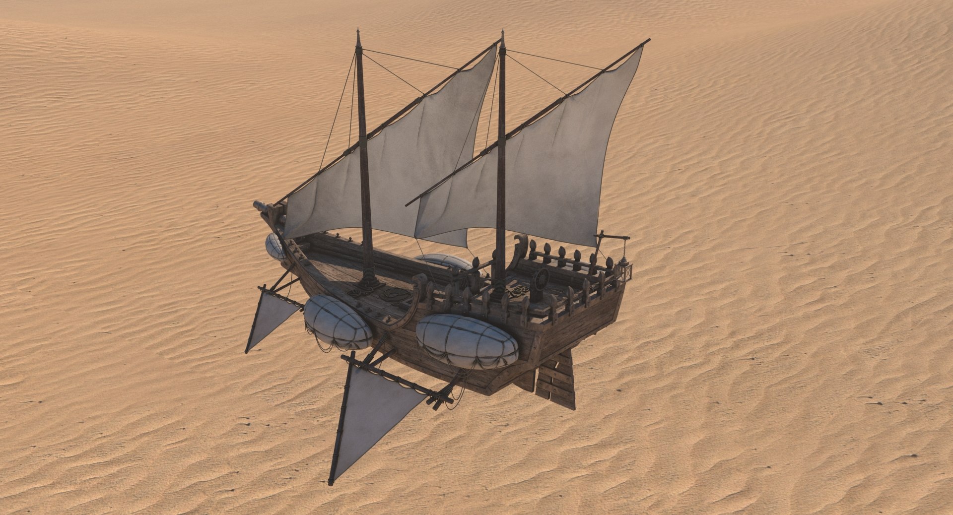 3D Flying Ship Model - TurboSquid 1386692
