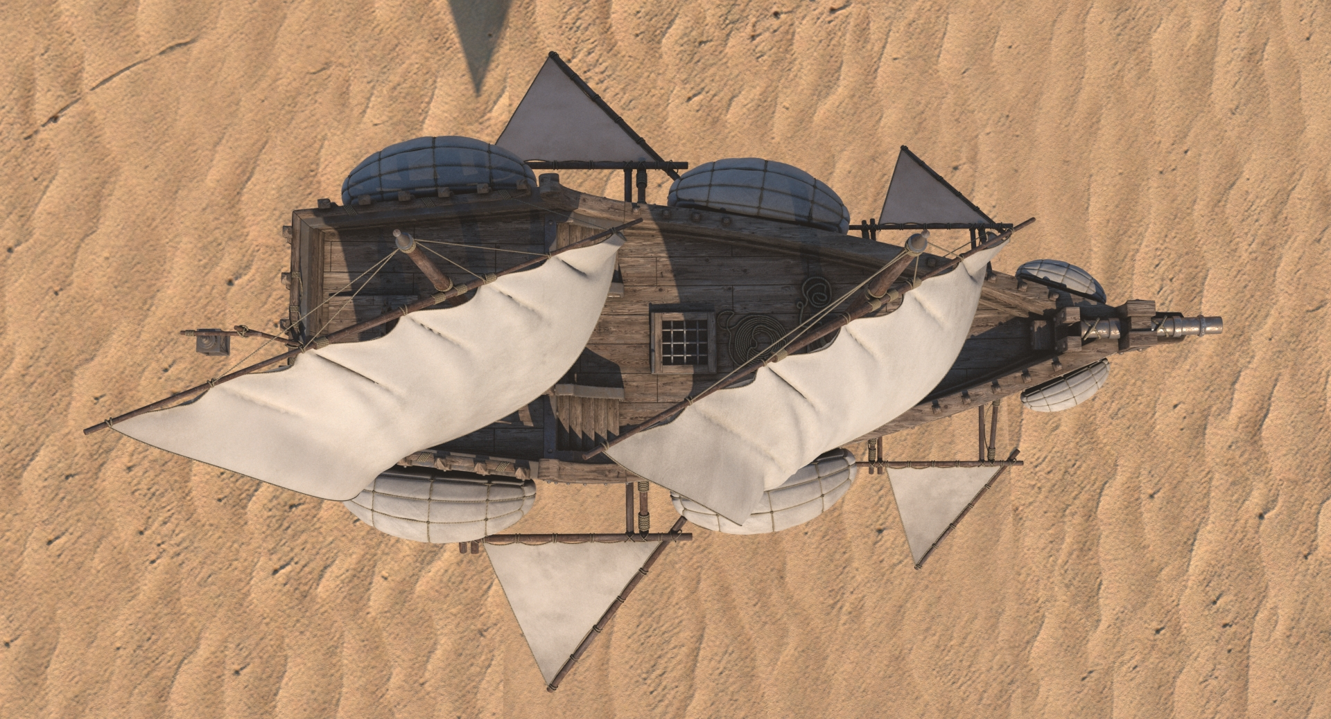 3D flying ship model - TurboSquid 1386692