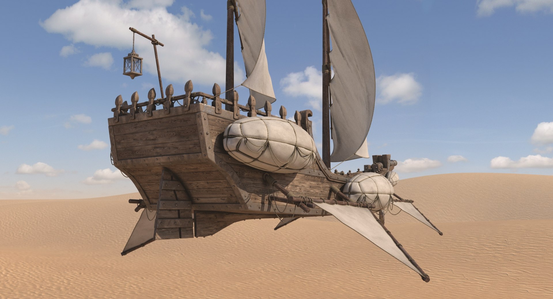 3D Flying Ship Model - TurboSquid 1386692
