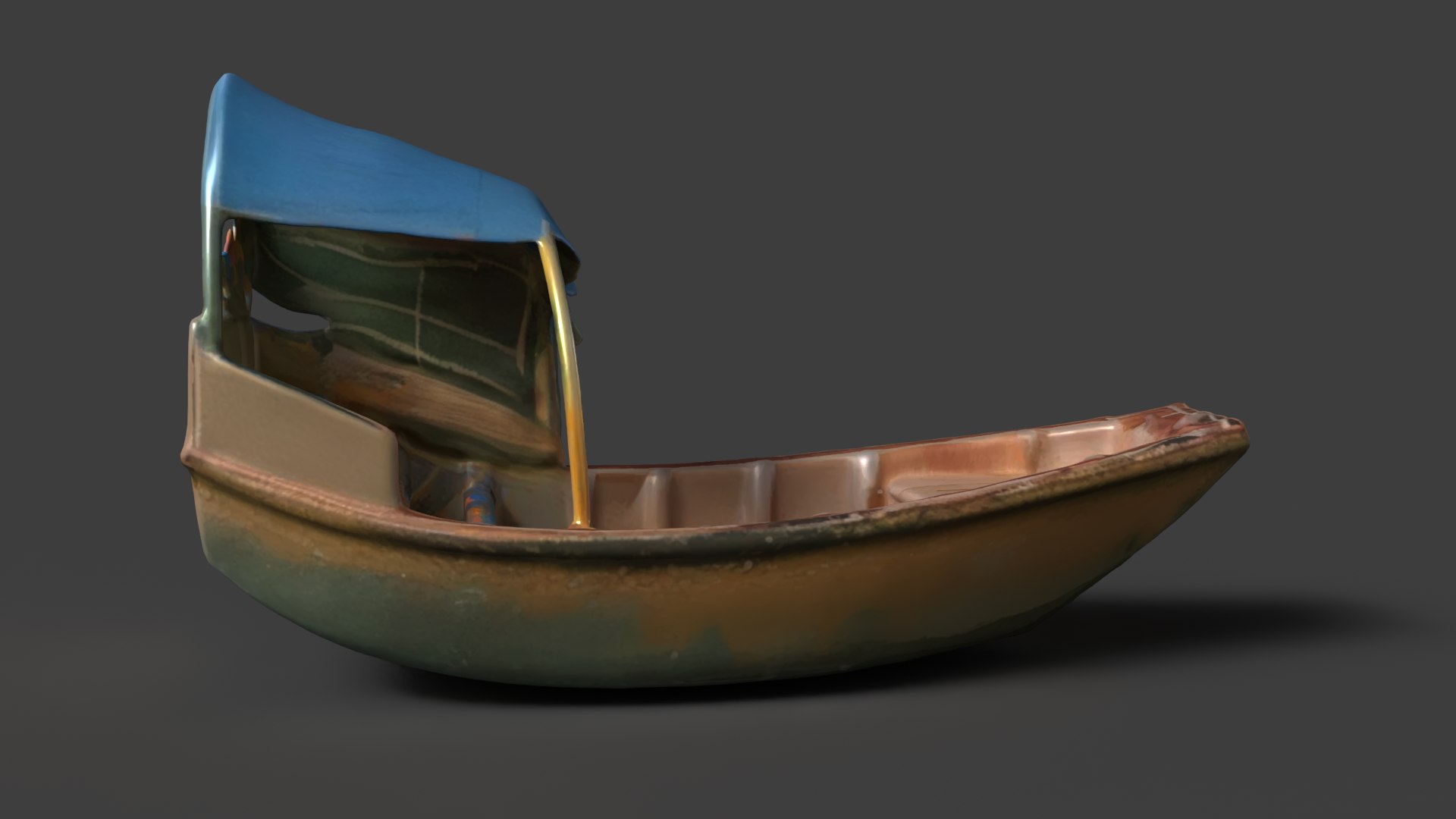 Chinese Wooden Boat Figure Model - TurboSquid 2318675