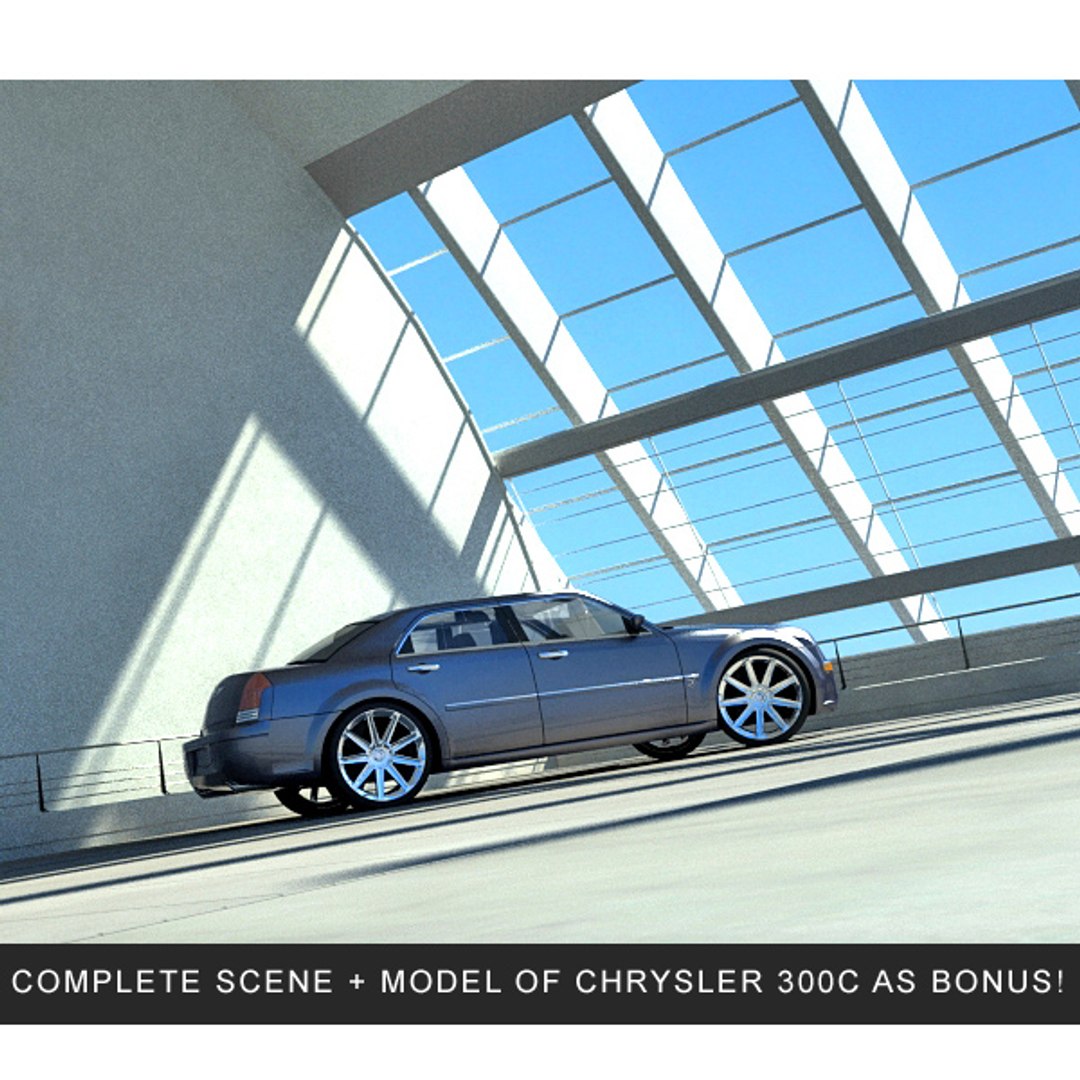 Scene Cars Studio Environment 3d Model