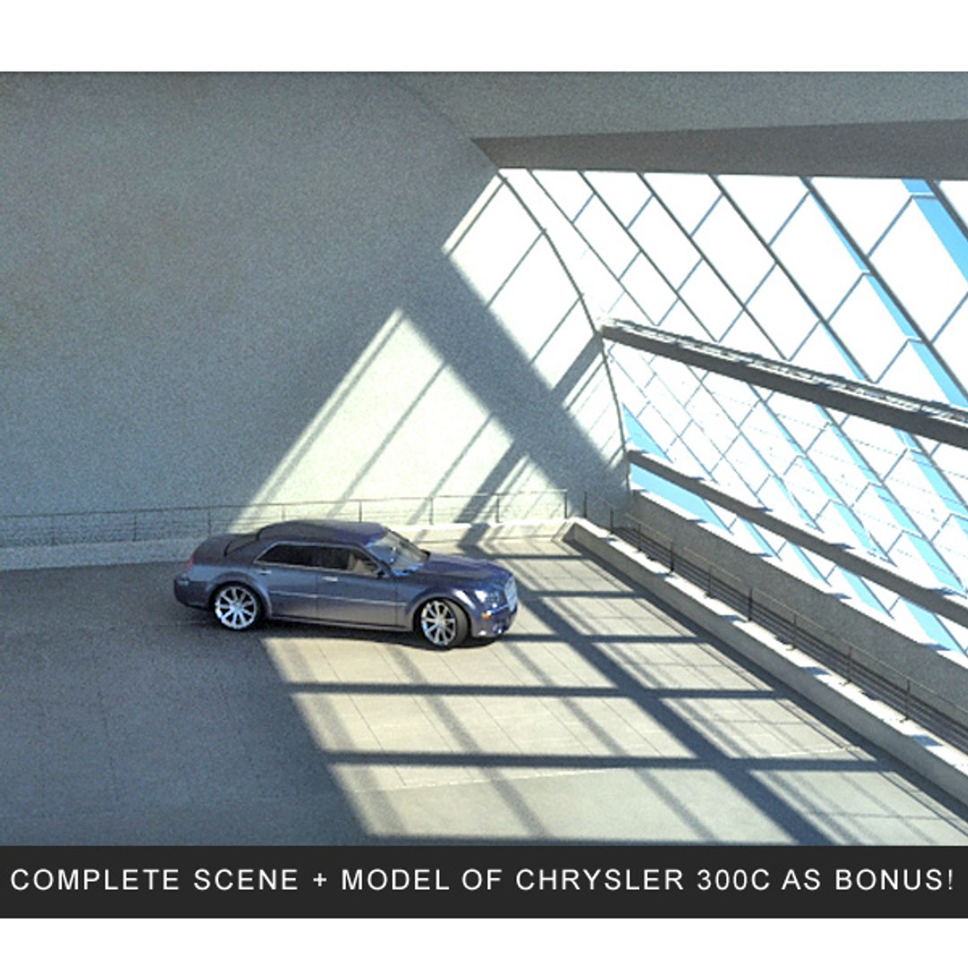 Scene Cars Studio Environment 3d Model