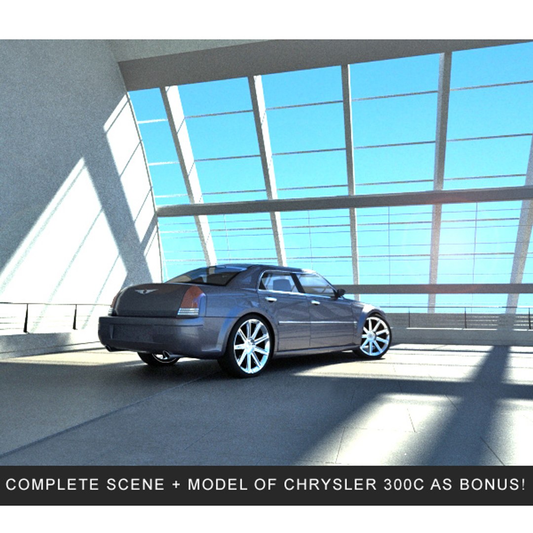 Scene Cars Studio Environment 3d Model