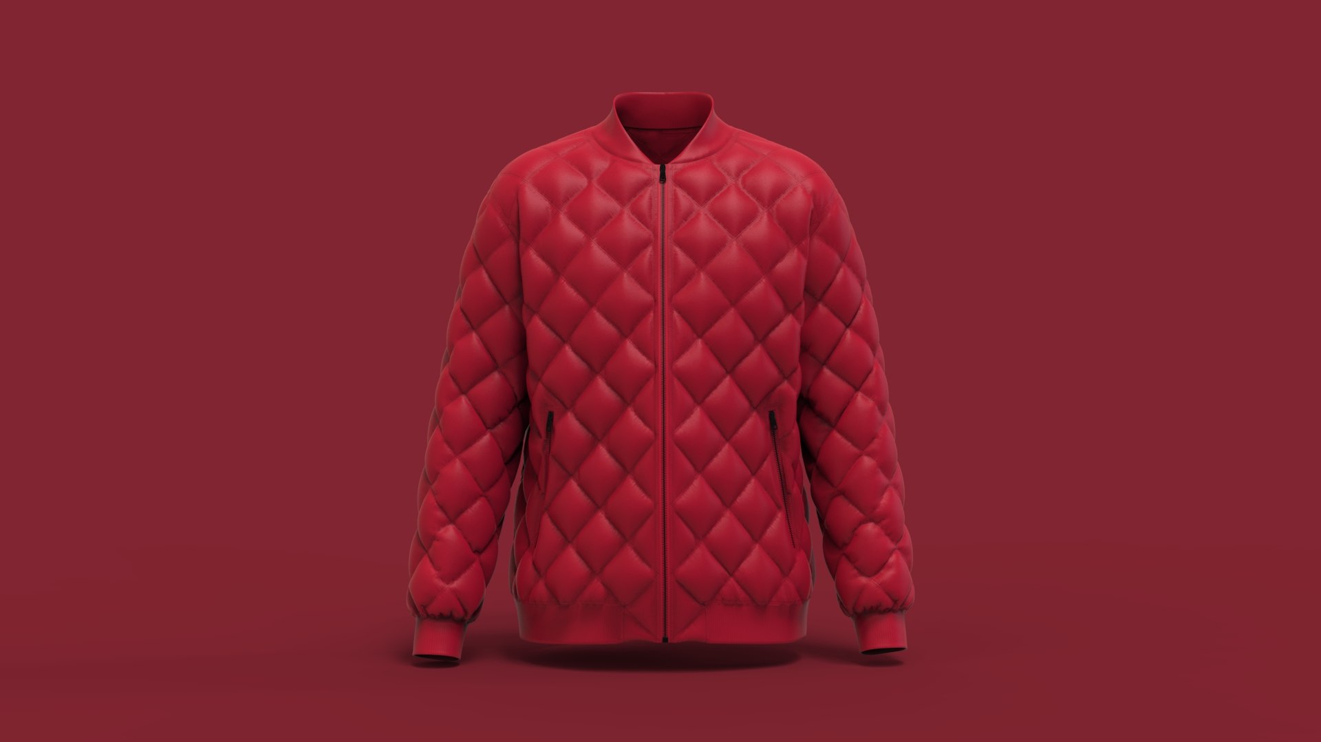 Neck Rib Classic Puffer Jacket Model - TurboSquid 1941955