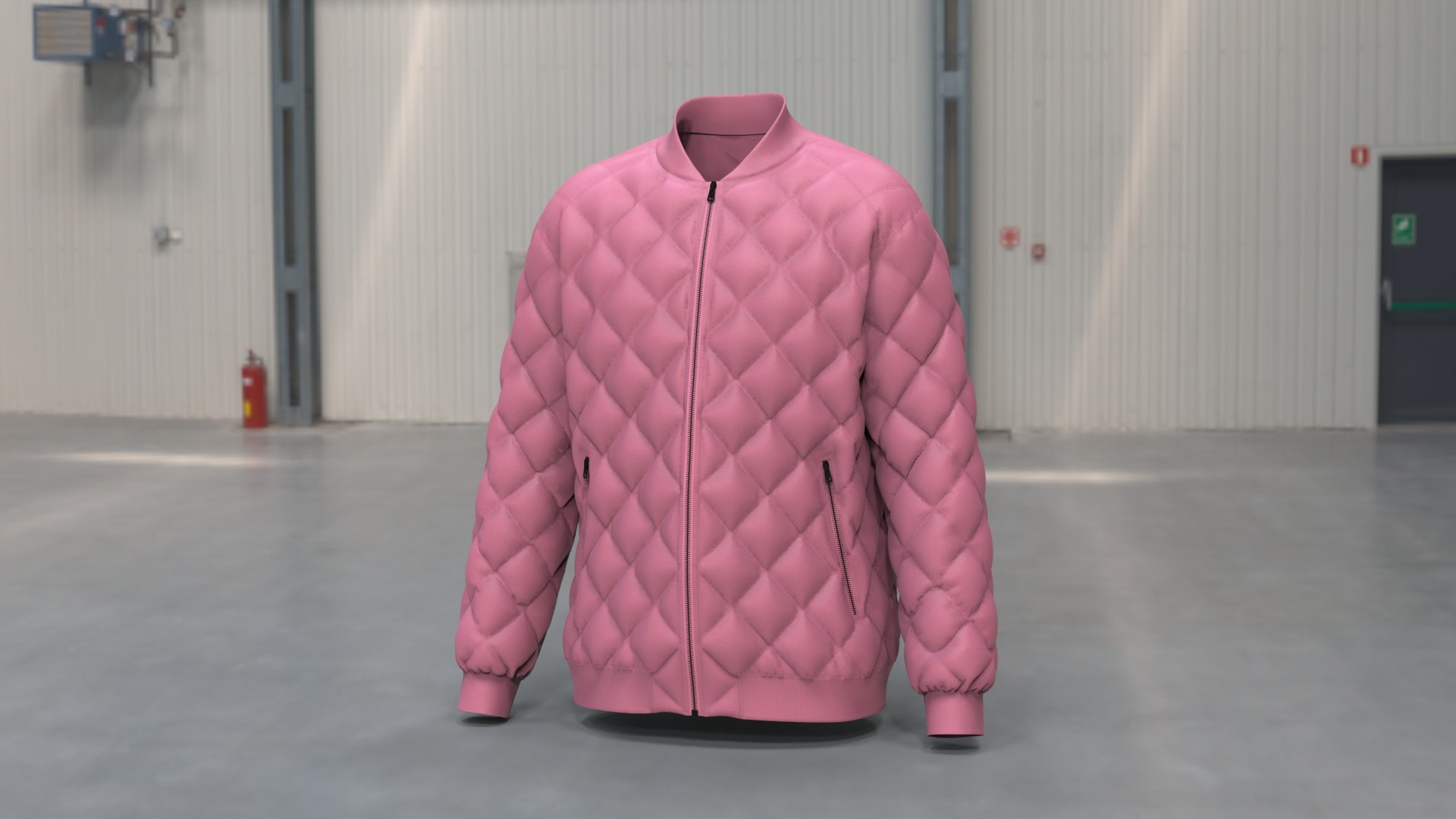 Neck Rib Classic Puffer Jacket Model - TurboSquid 1941955