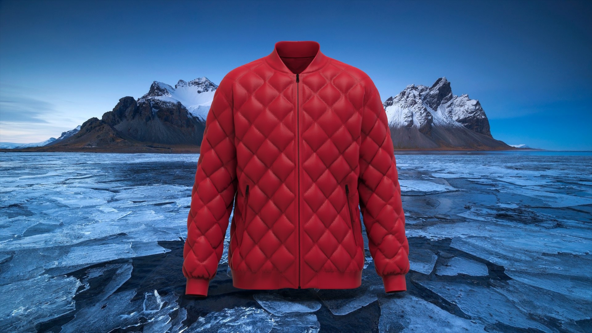 Neck Rib Classic Puffer Jacket Model - TurboSquid 1941955