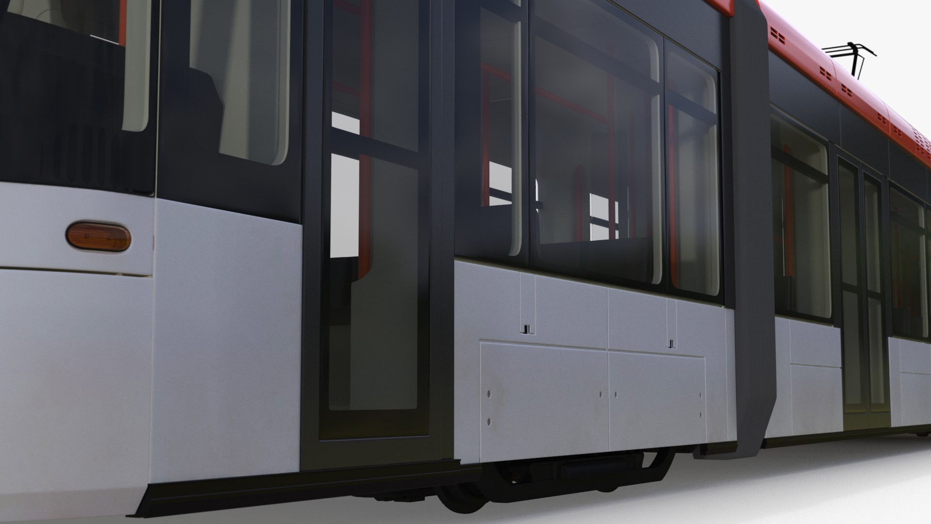Modern City Tram Simple Interior Model - TurboSquid 2307435