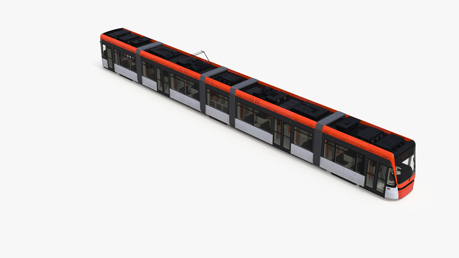 Modern City Tram Simple Interior Model - TurboSquid 2307435