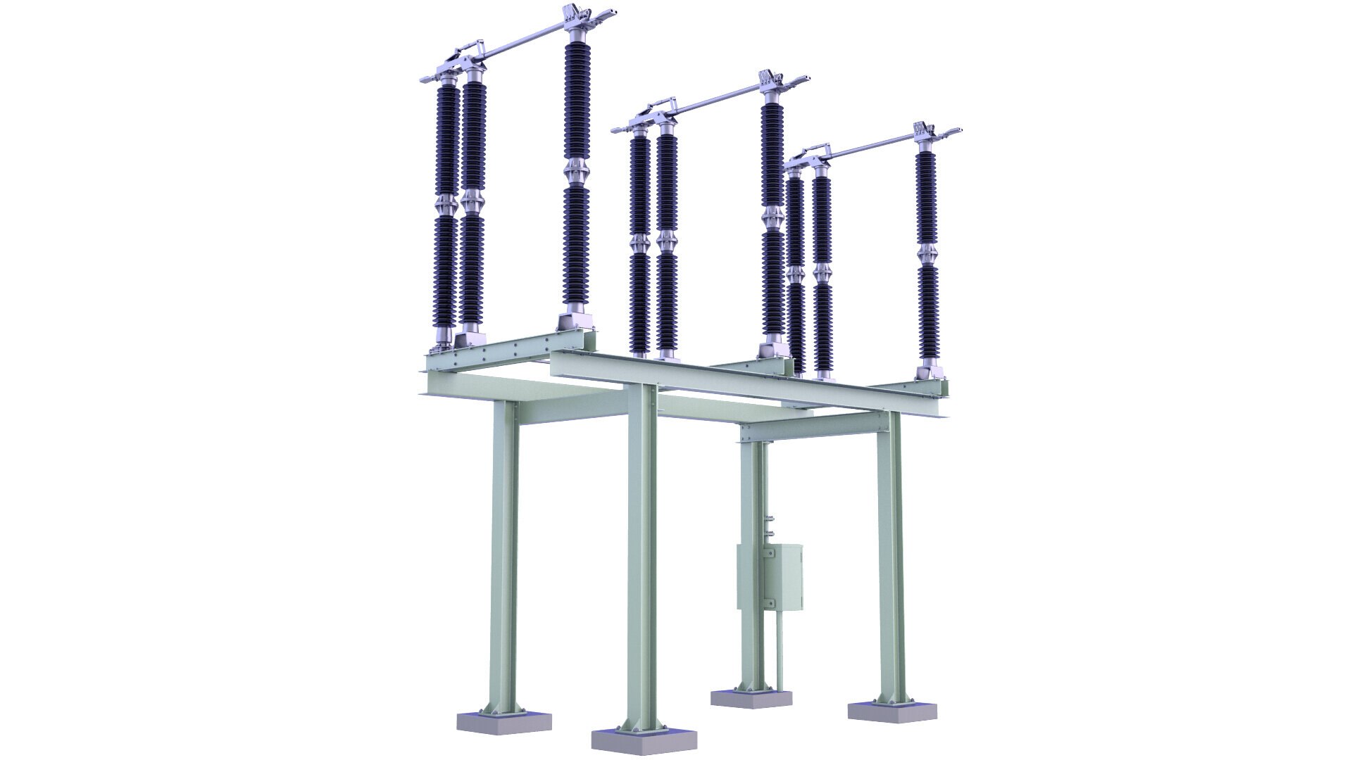 HV Substation Vertical Disconnect Switch Break 45 Model - TurboSquid ...