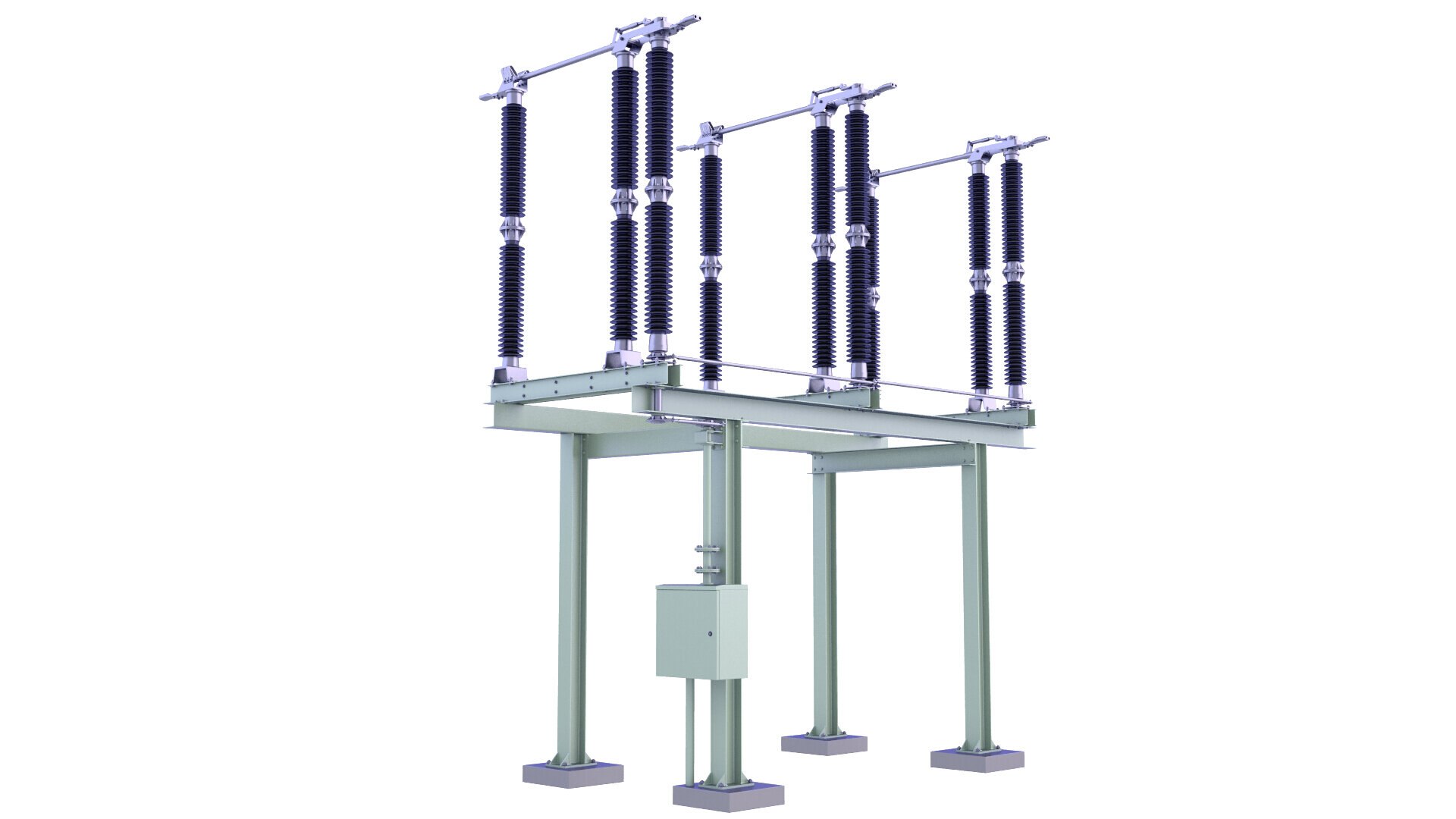 HV Substation Vertical Disconnect Switch Break 45 Model - TurboSquid ...