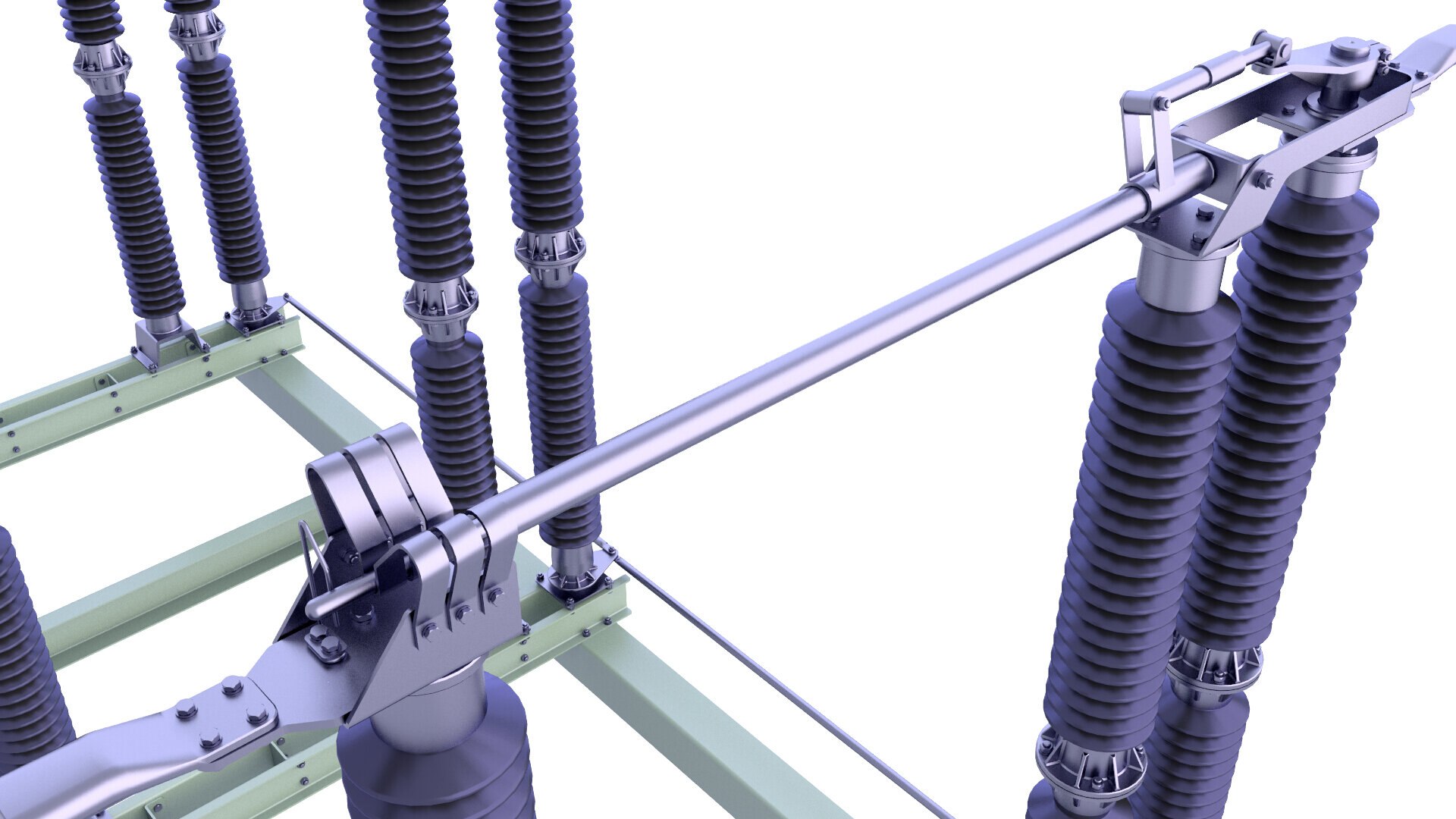 HV Substation Vertical Disconnect Switch Break 45 Model - TurboSquid ...