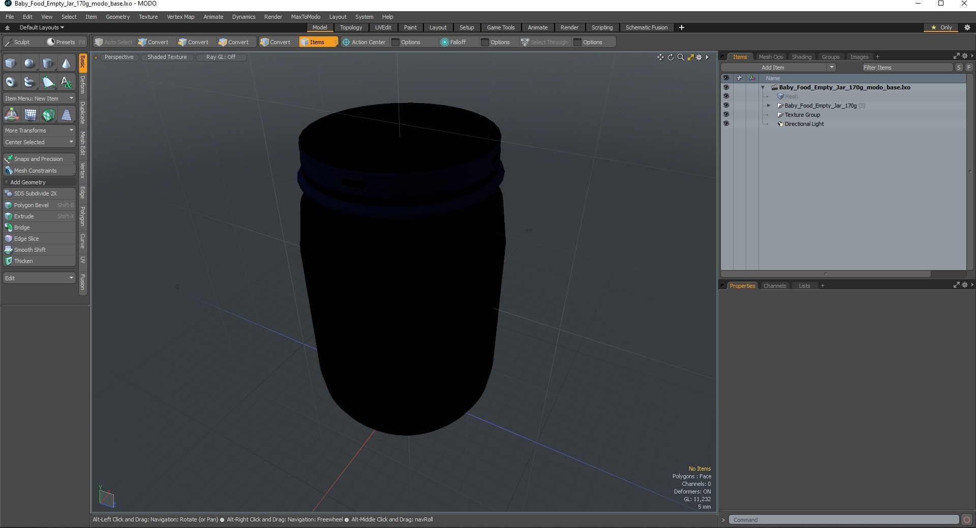 Baby Food Empty Jar 170g 3D Model - TurboSquid 2097518
