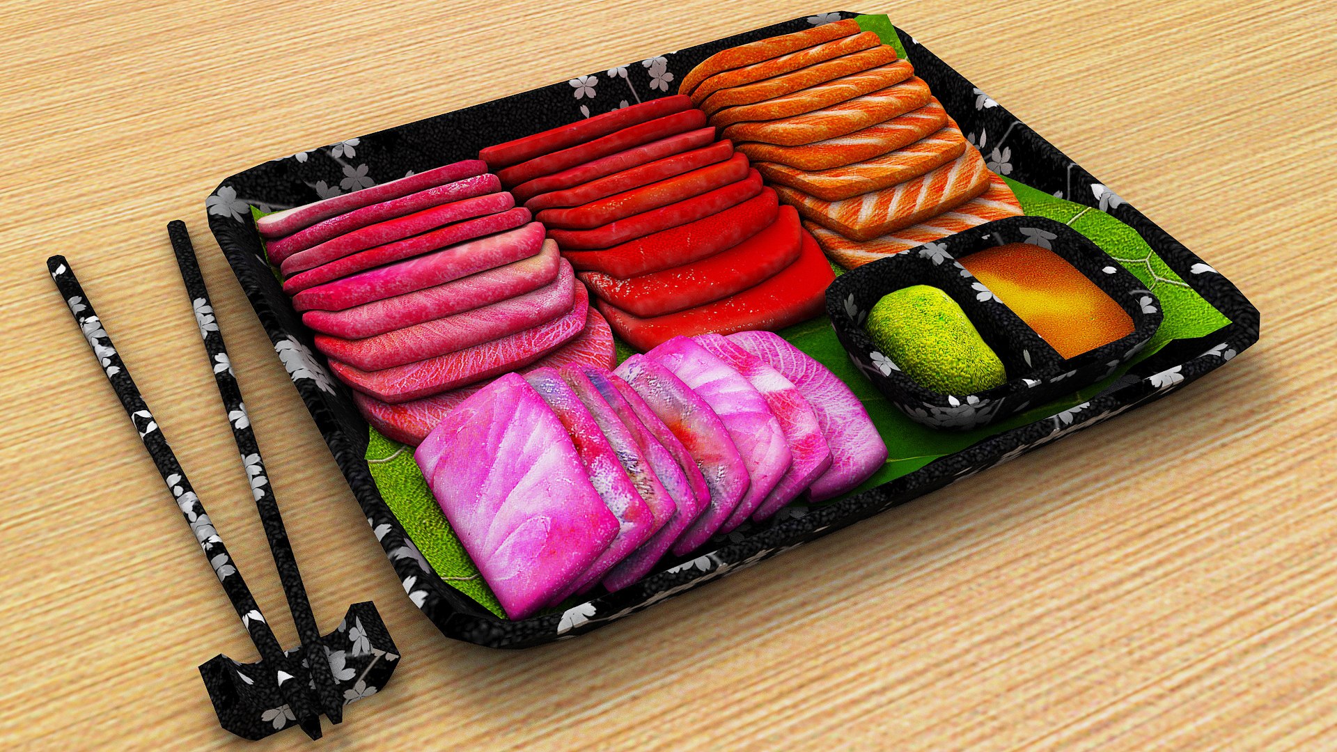 3D Sashimi Model - TurboSquid 1912978