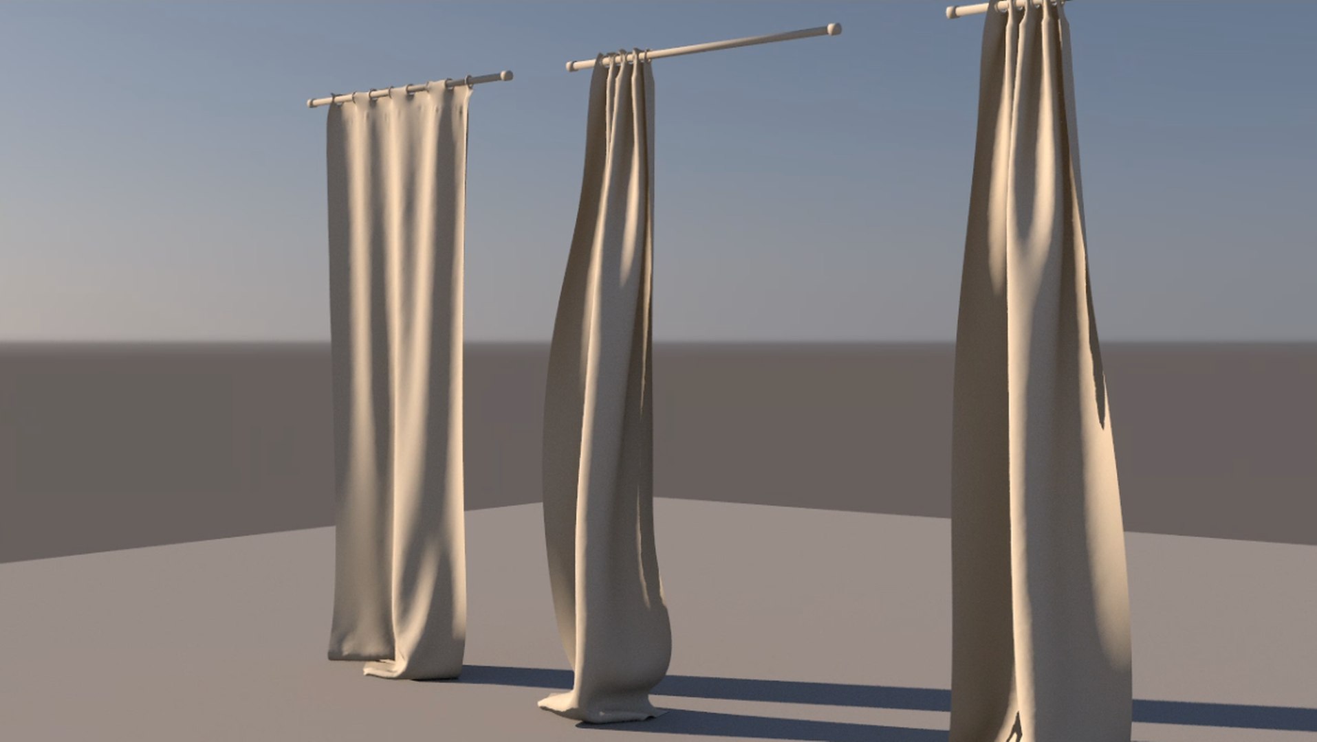 Animated Curtain Fabric 3D Model - TurboSquid 2089522