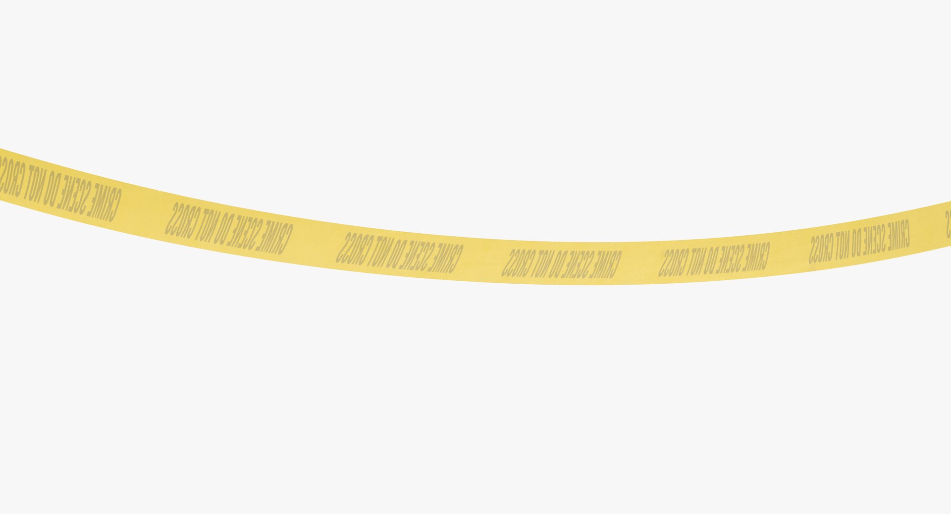 3D Crime Scene Tape 01 - TurboSquid 1149282