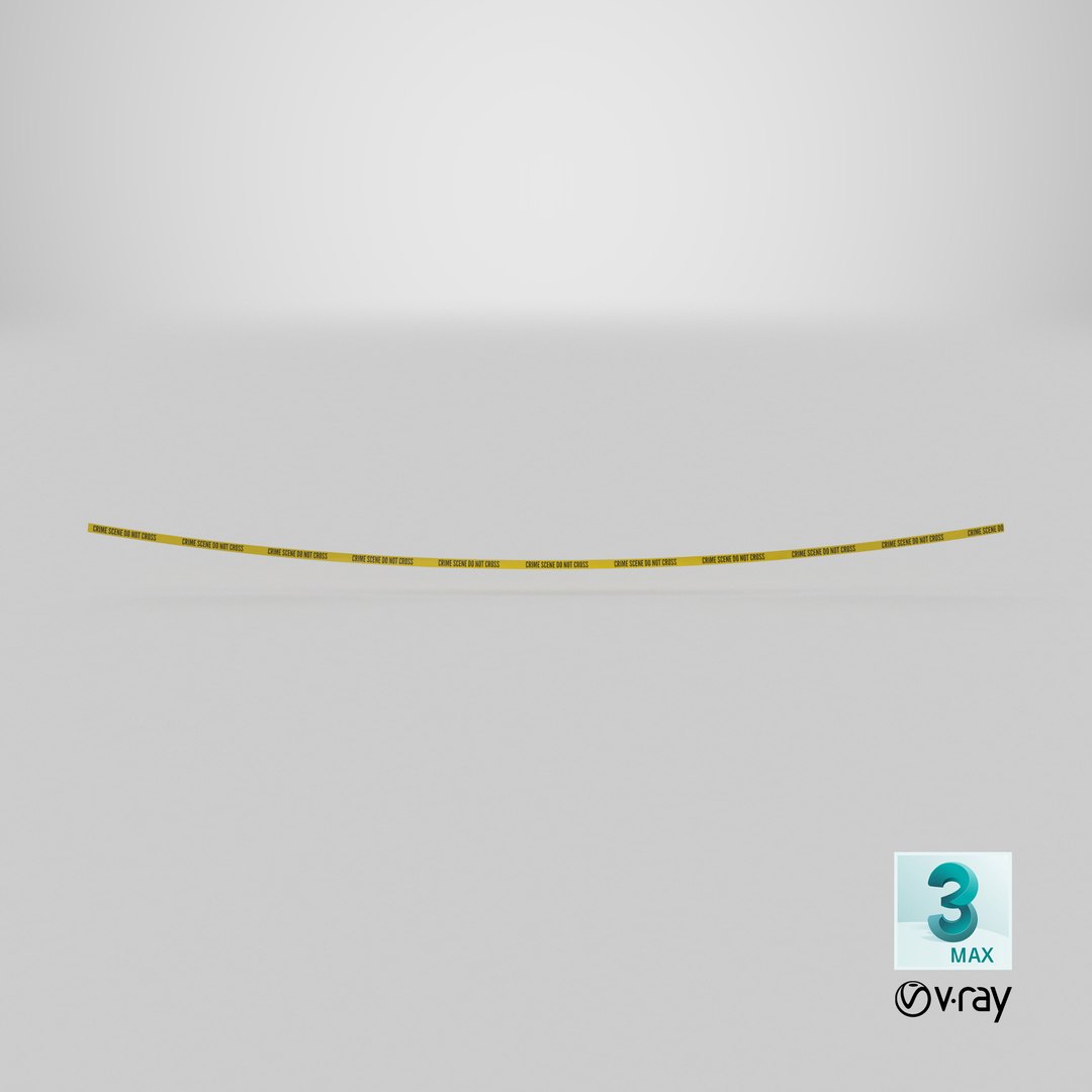 3D crime scene tape 01 - TurboSquid 1149282