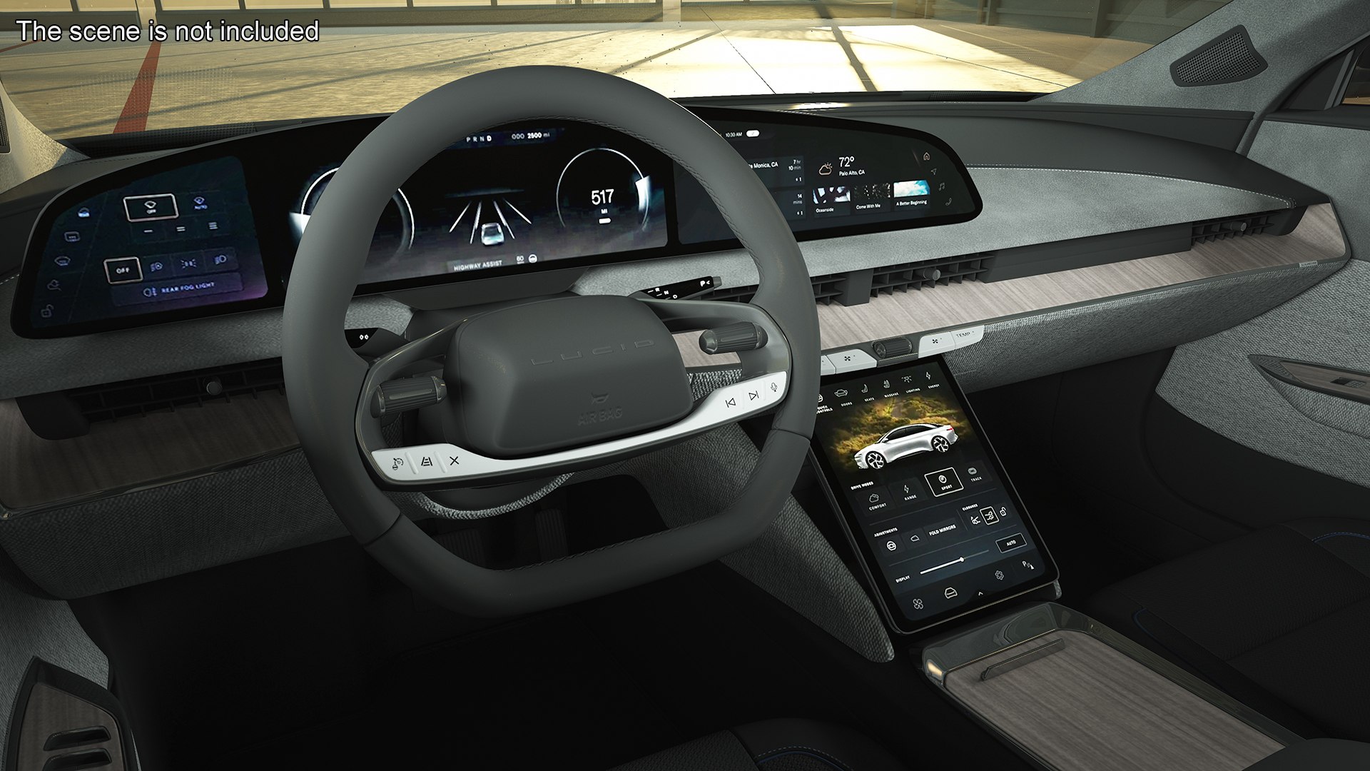 Lucid Air Electric Luxury Sedan Sapphire 3D model - TurboSquid 2045437