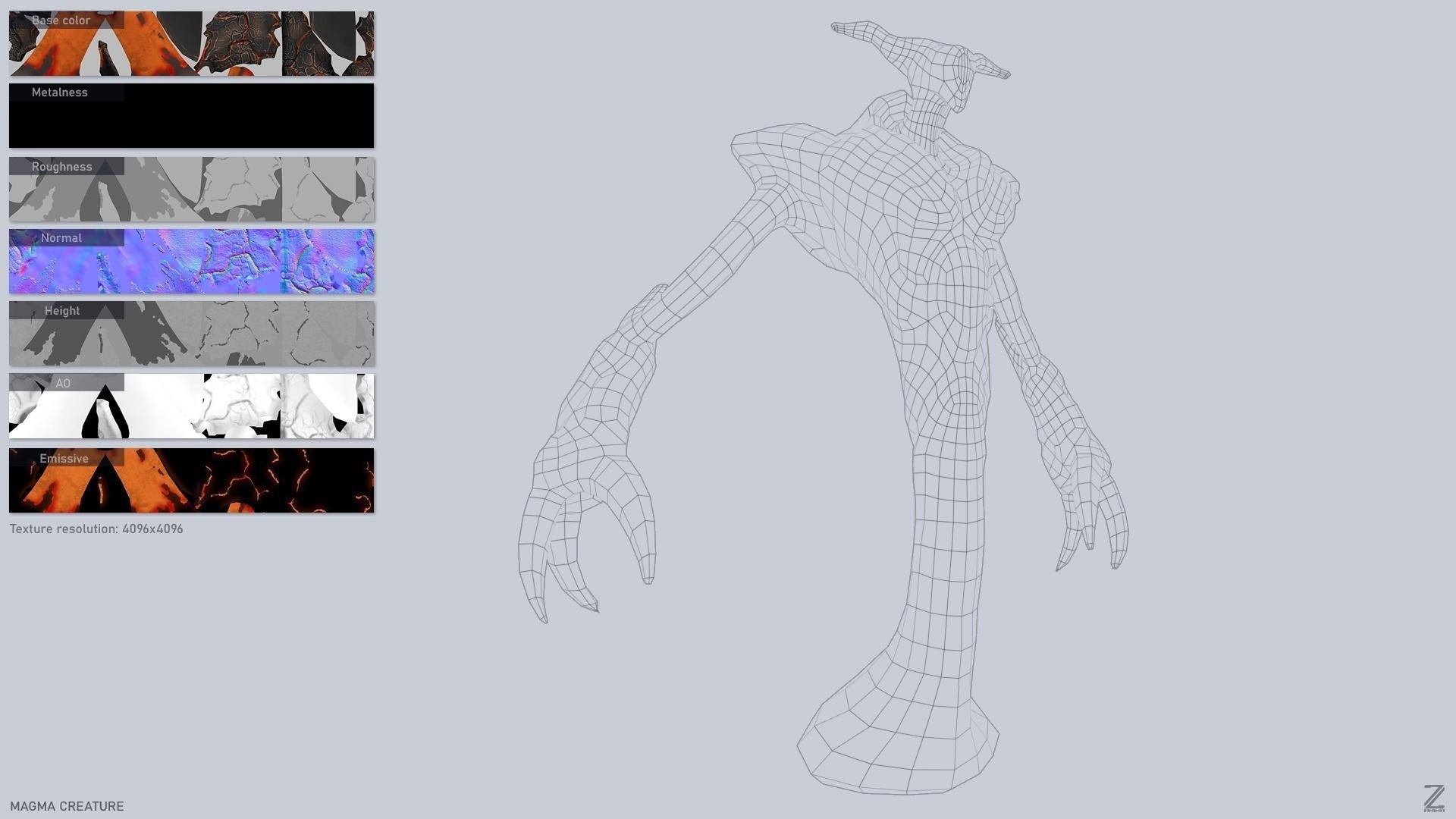 Magma Creature Collection 3D - TurboSquid 2234850