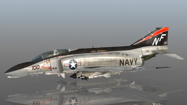 3D F4 B Phantom II VF-161 Chargers - TurboSquid 1788957