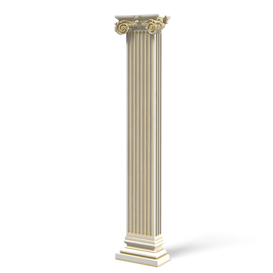 3ds Max Ionic Pilaster