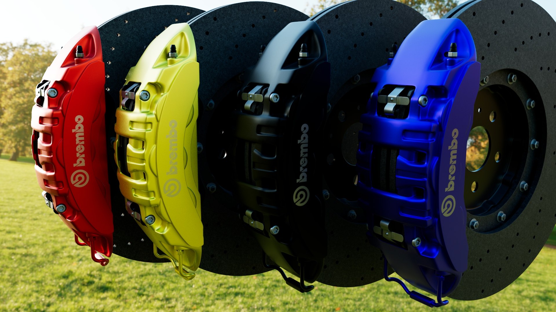 3D Model BRAKES CARBON CERAMIC - TurboSquid 2075950