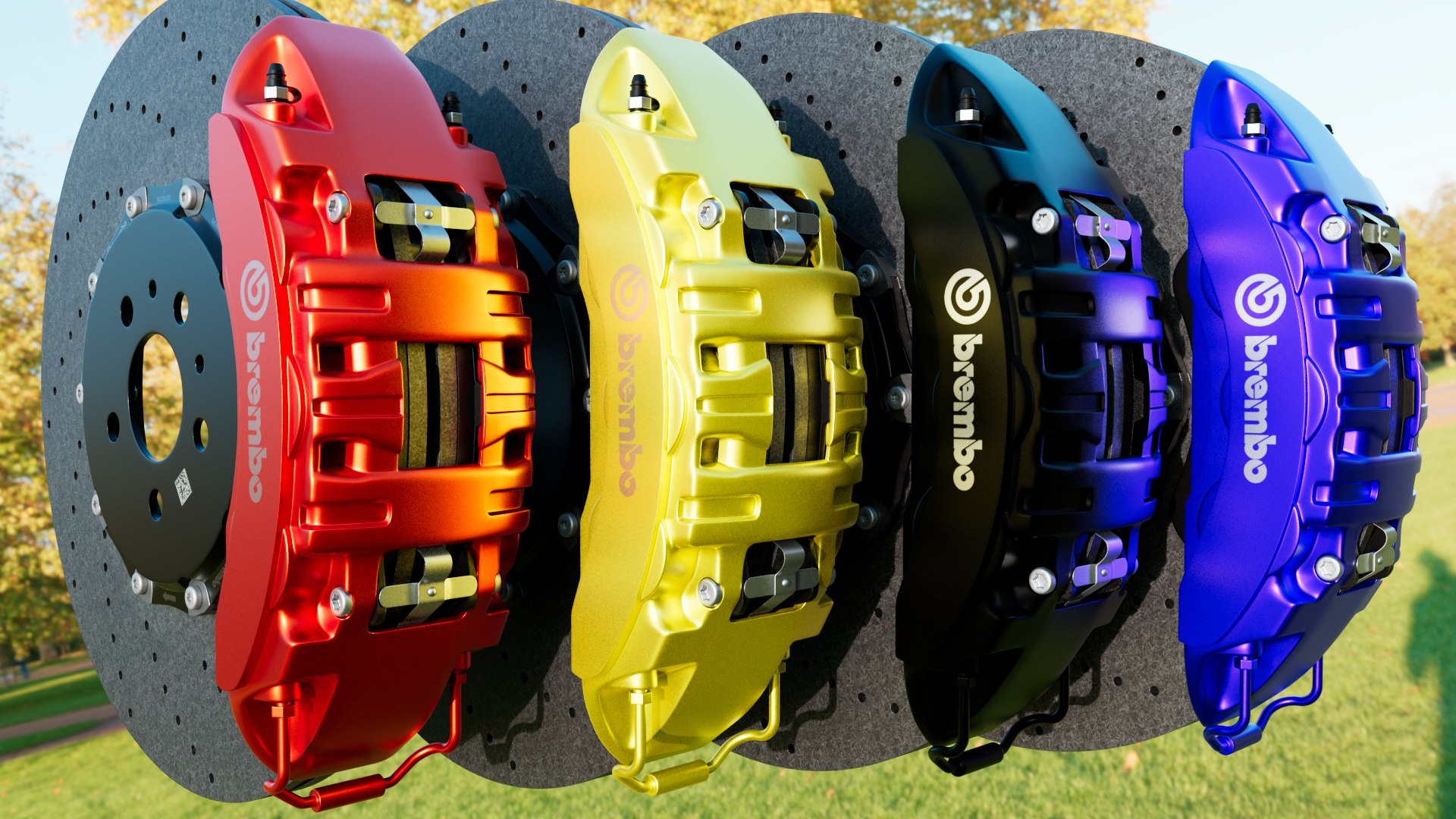 3D Model BRAKES CARBON CERAMIC - TurboSquid 2075950