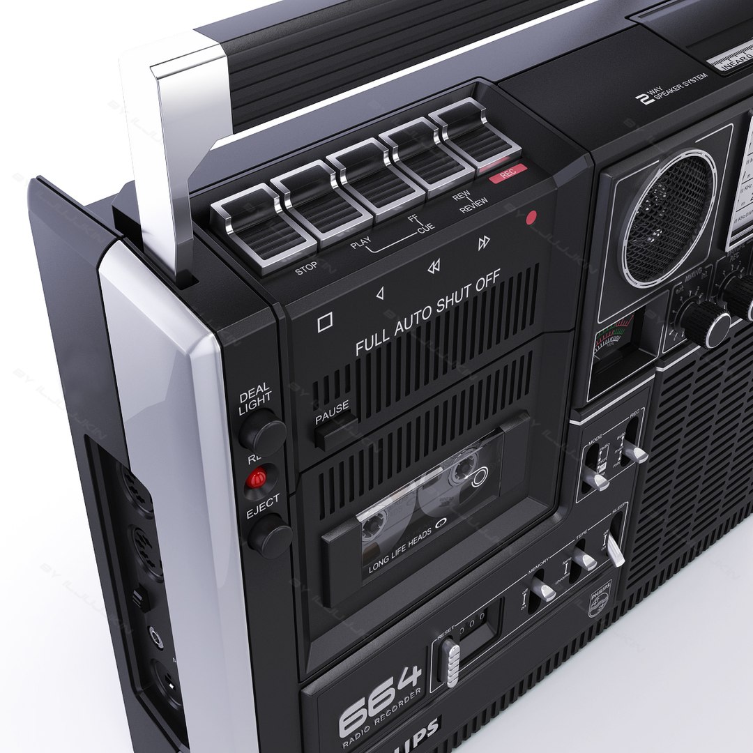 Philips 664 Cassette Player 3d X