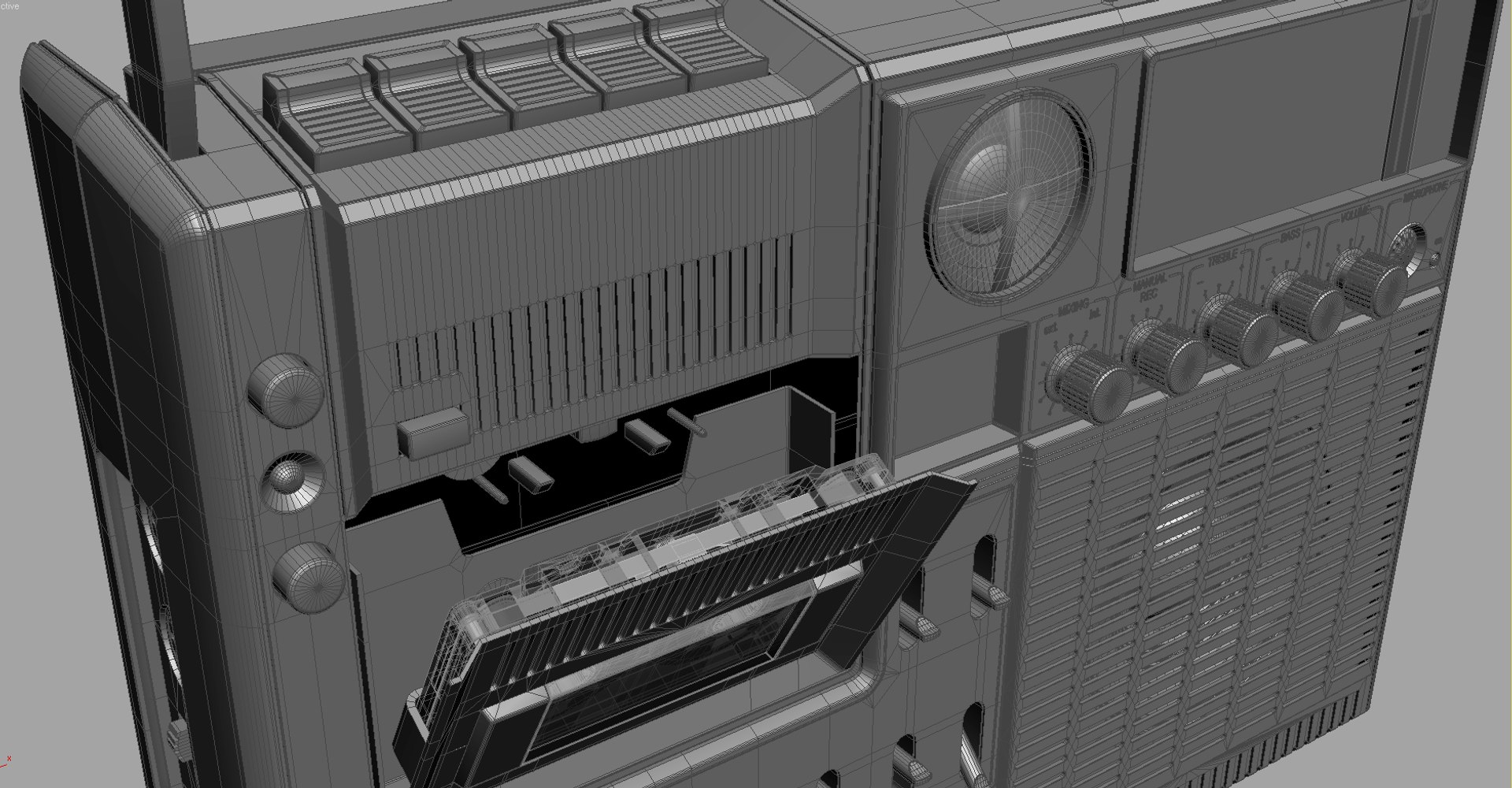 philips 664 cassette player 3d x