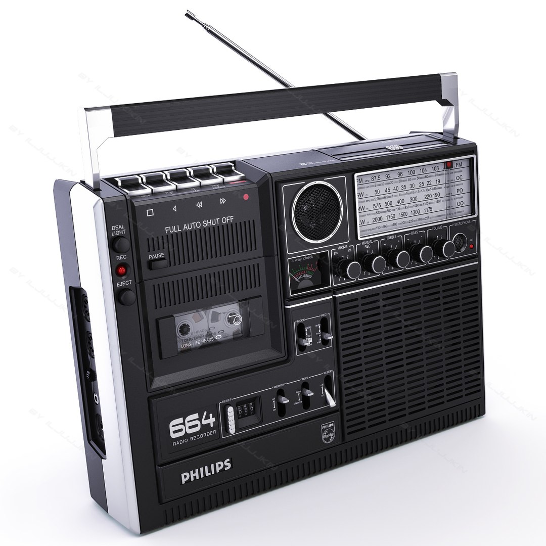 Philips 664 Cassette Player 3d X