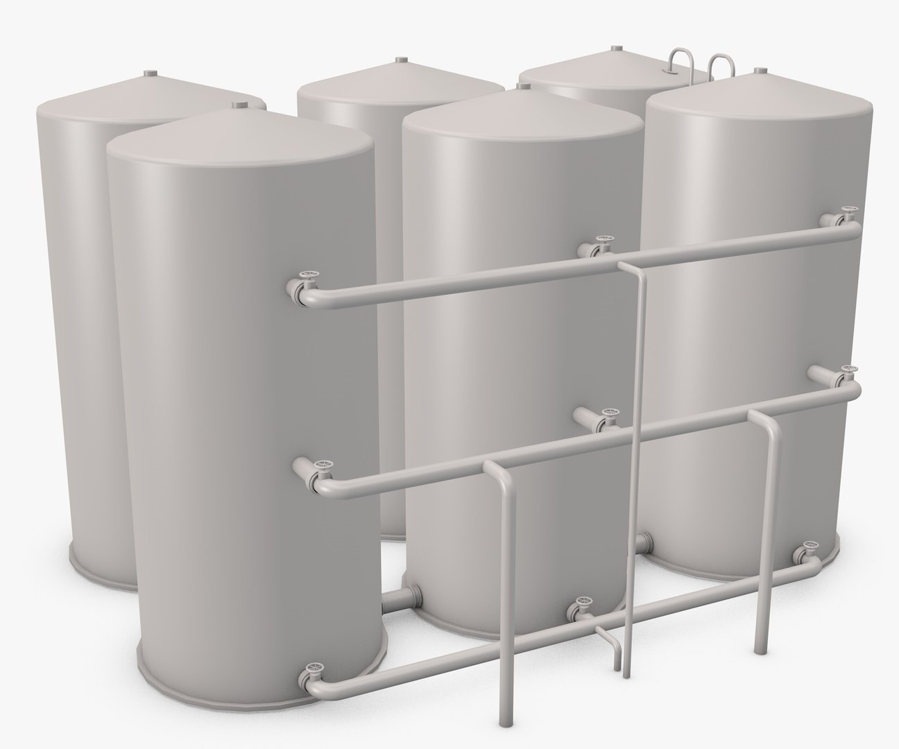 3d Model Of Industrial Boilers