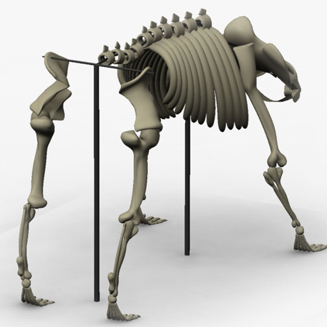 3d ma skeleton beast