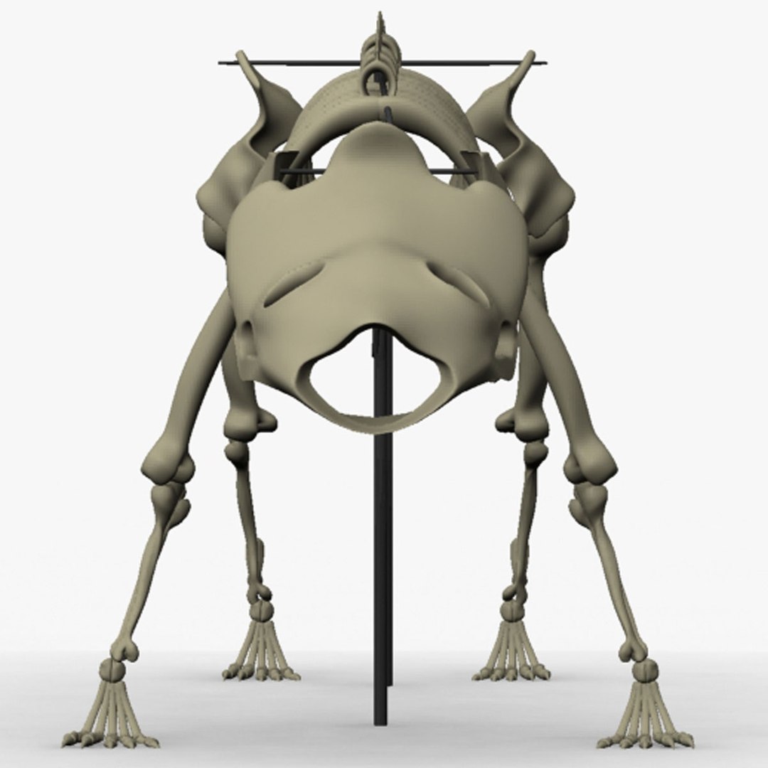 3d ma skeleton beast