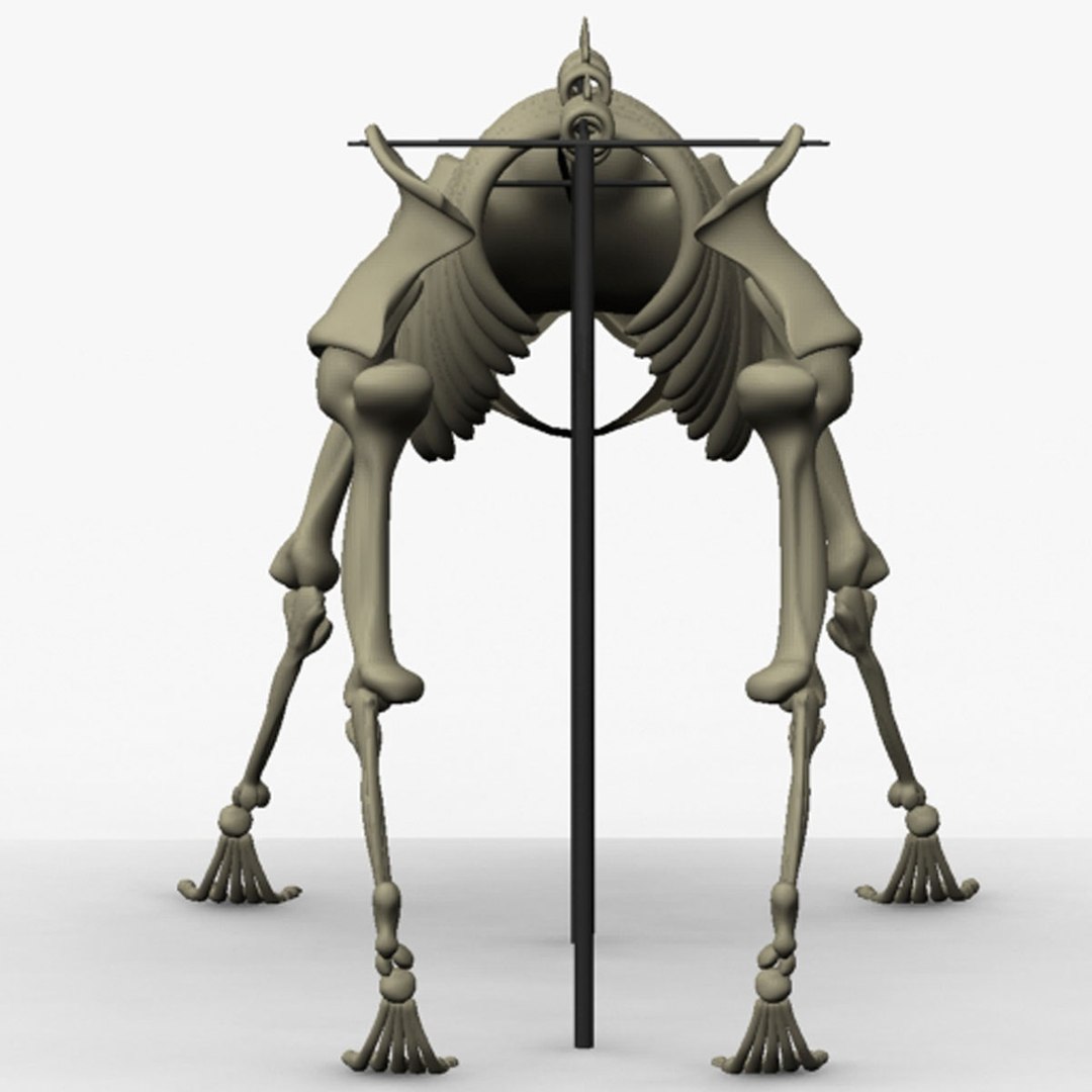 3d ma skeleton beast