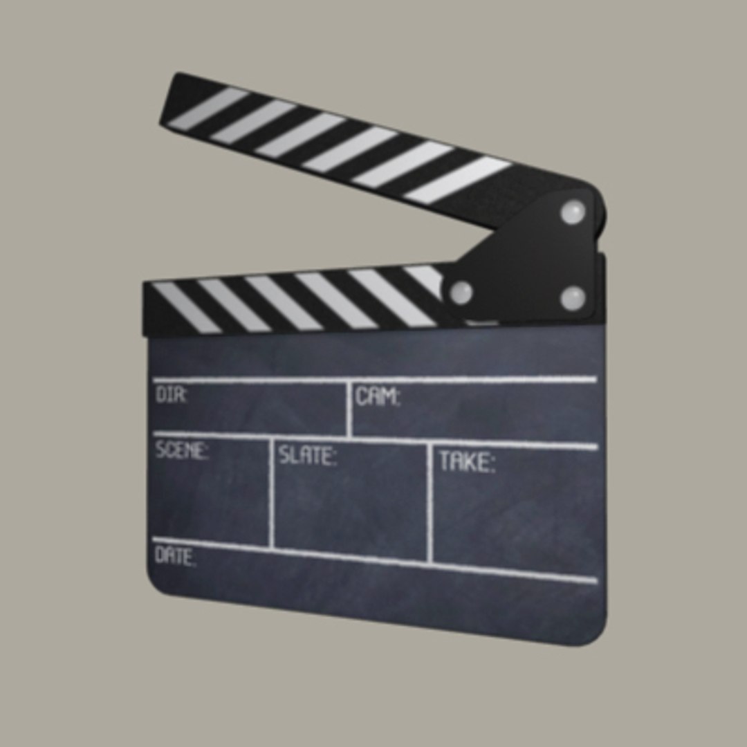 3d Model Clapboard Board