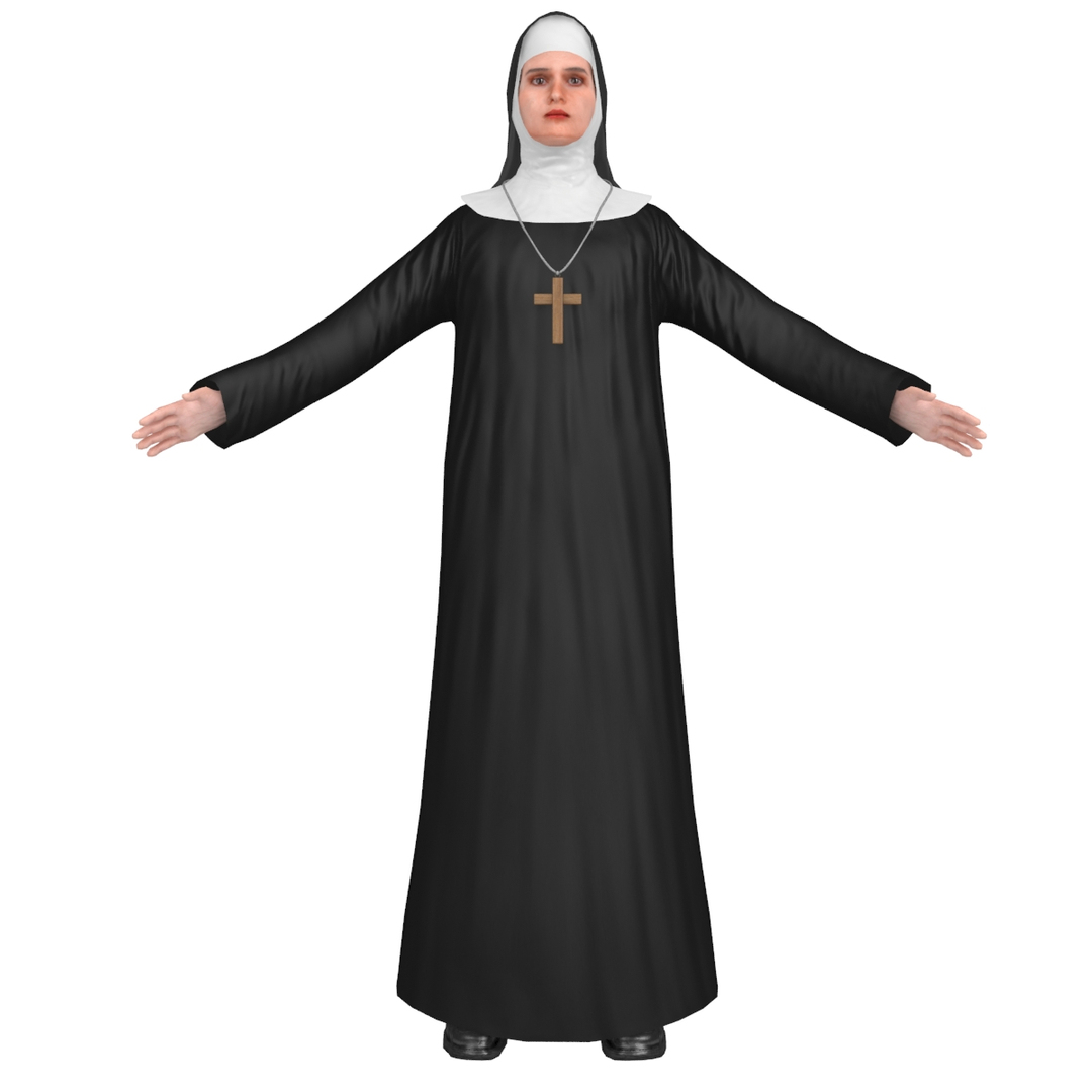 3D model people nun human - TurboSquid 1326431