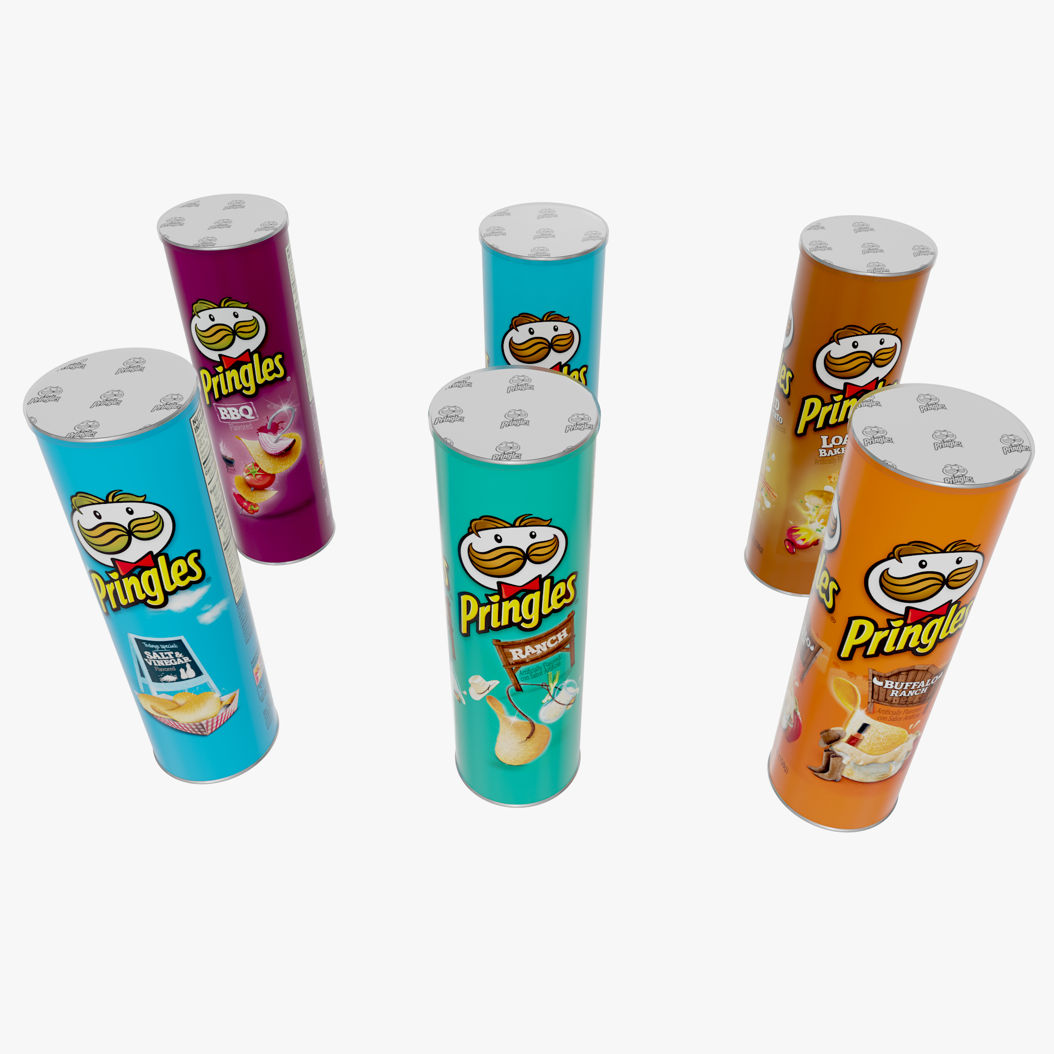 modelo 3d Papas Fritas Pringles - TurboSquid 1207839