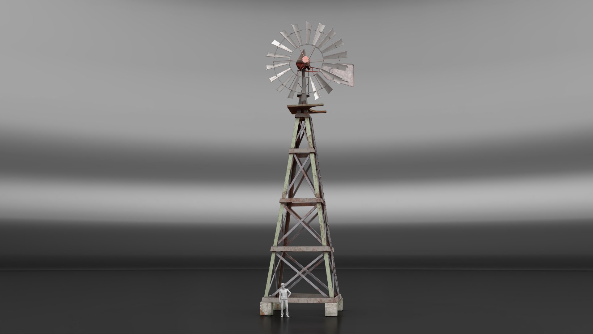 3D Western Farm s Windmill - TurboSquid 2165756