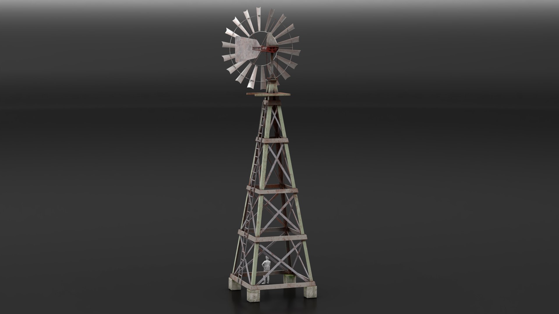 3D Western Farm s Windmill - TurboSquid 2165756