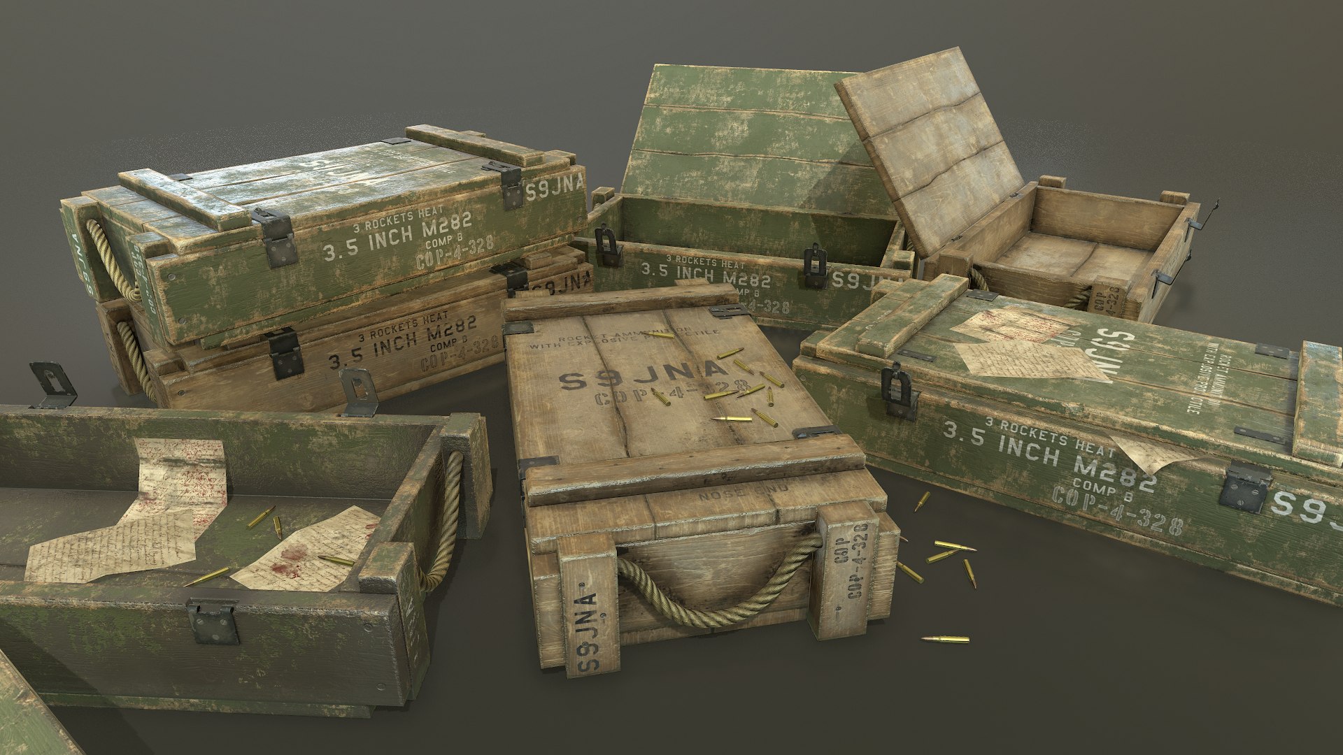 Low-poly Ammo Box 3D - TurboSquid 1432409