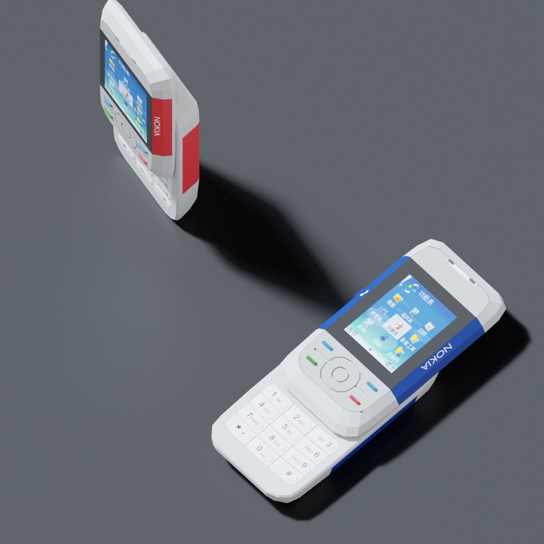 3D Nokia 5200 5300 Mobile Phone - TurboSquid 1554285