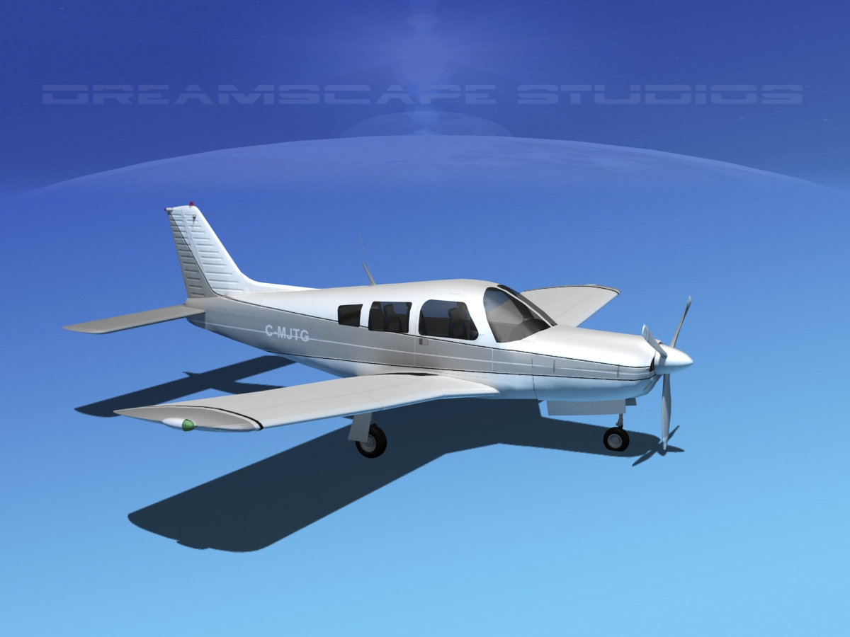propeller piper cherokee 3d model