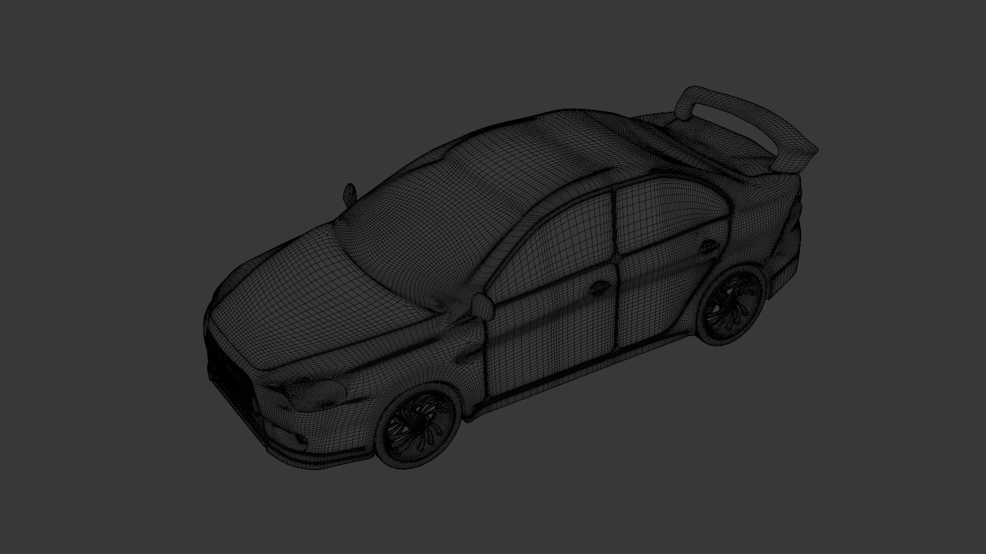 Mitshubishi Lancer Evolution - Car Model 3D Model - TurboSquid 2255487