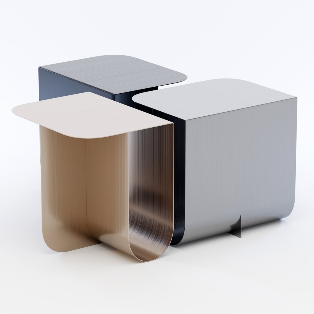 3D Northern Mass Side Table - TurboSquid 1761477