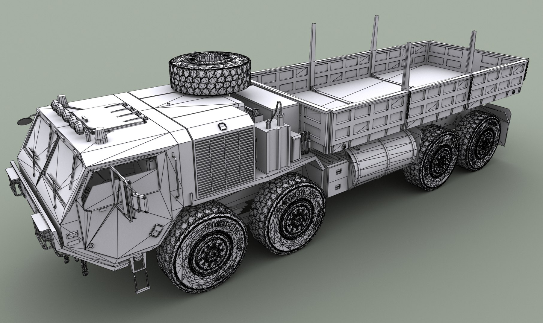 3d Hemtt A4 M985 Cargo Truck