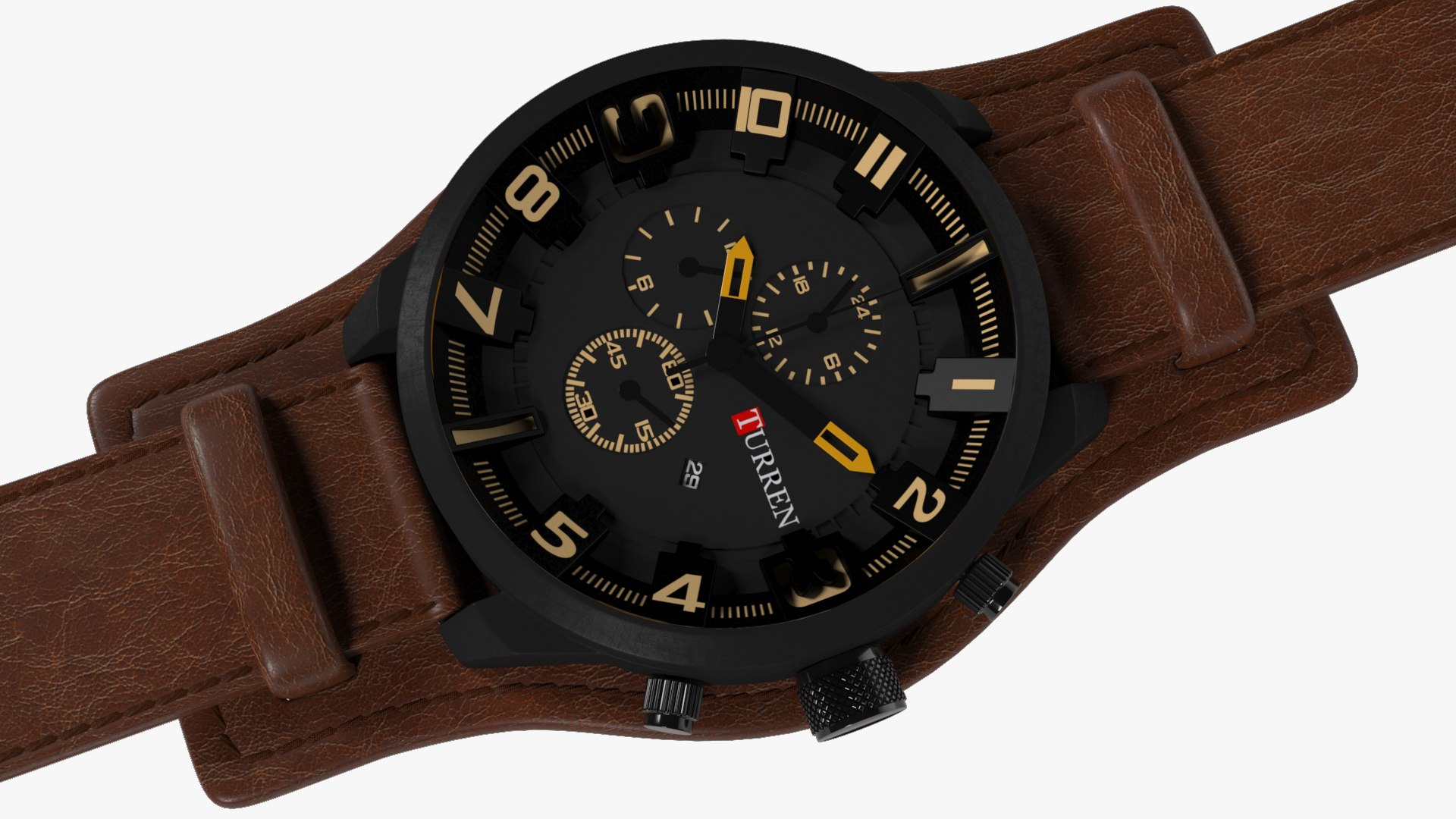 3D Watch Curren Model - TurboSquid 1322097