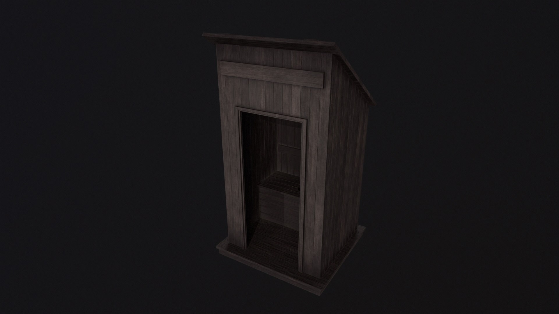 3D Model Outhouse Toilet - TurboSquid 2165915