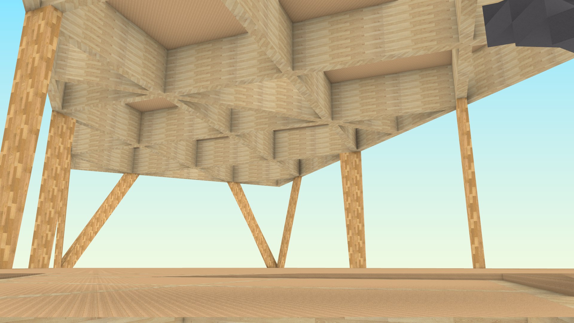 3D Middle-rise Wooden Building Model - TurboSquid 2096594